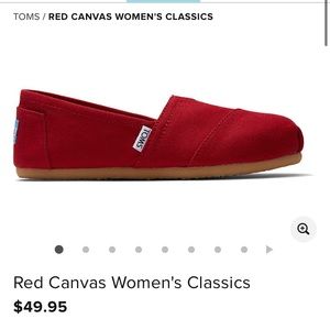 Toms Shoes | Classic Pink Glitter Canvas Slipon | Poshmark